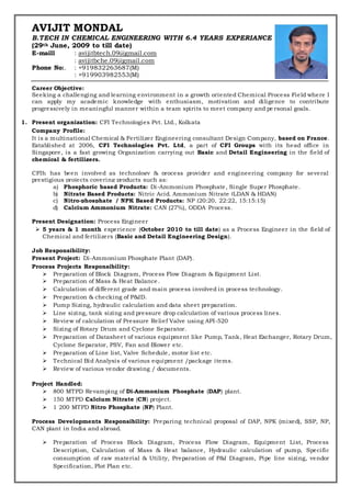 Resume of Avijit | PDF