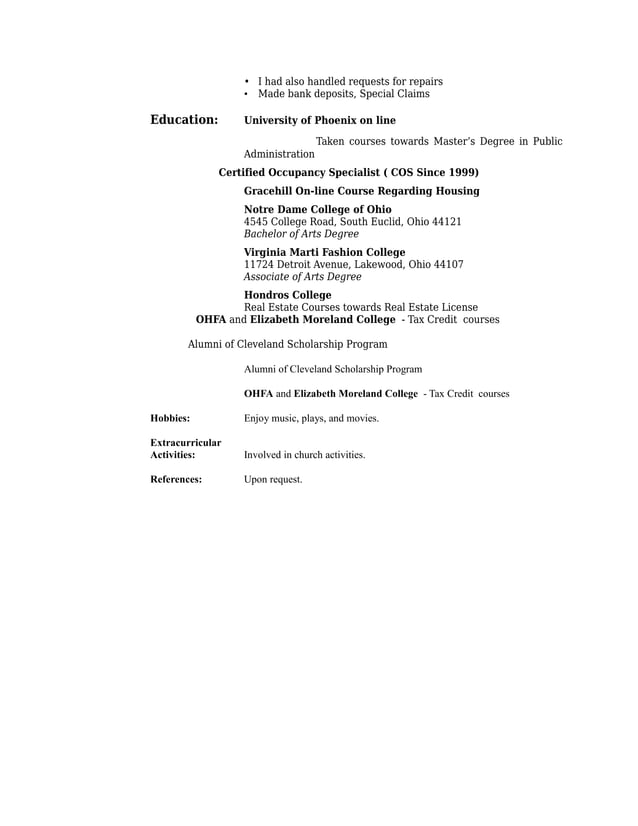 Phyllis Goldsby Resume 1 | PDF | Free Download