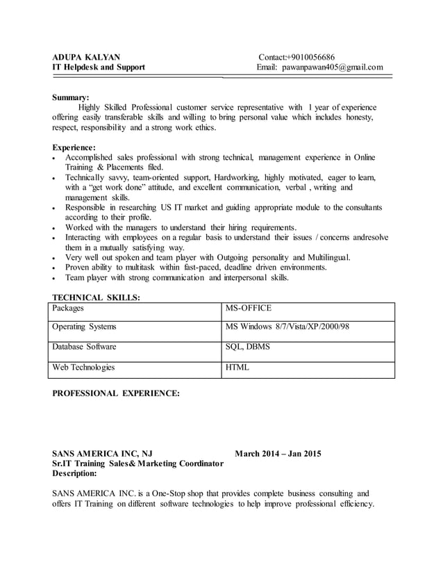 Updated resume | PDF