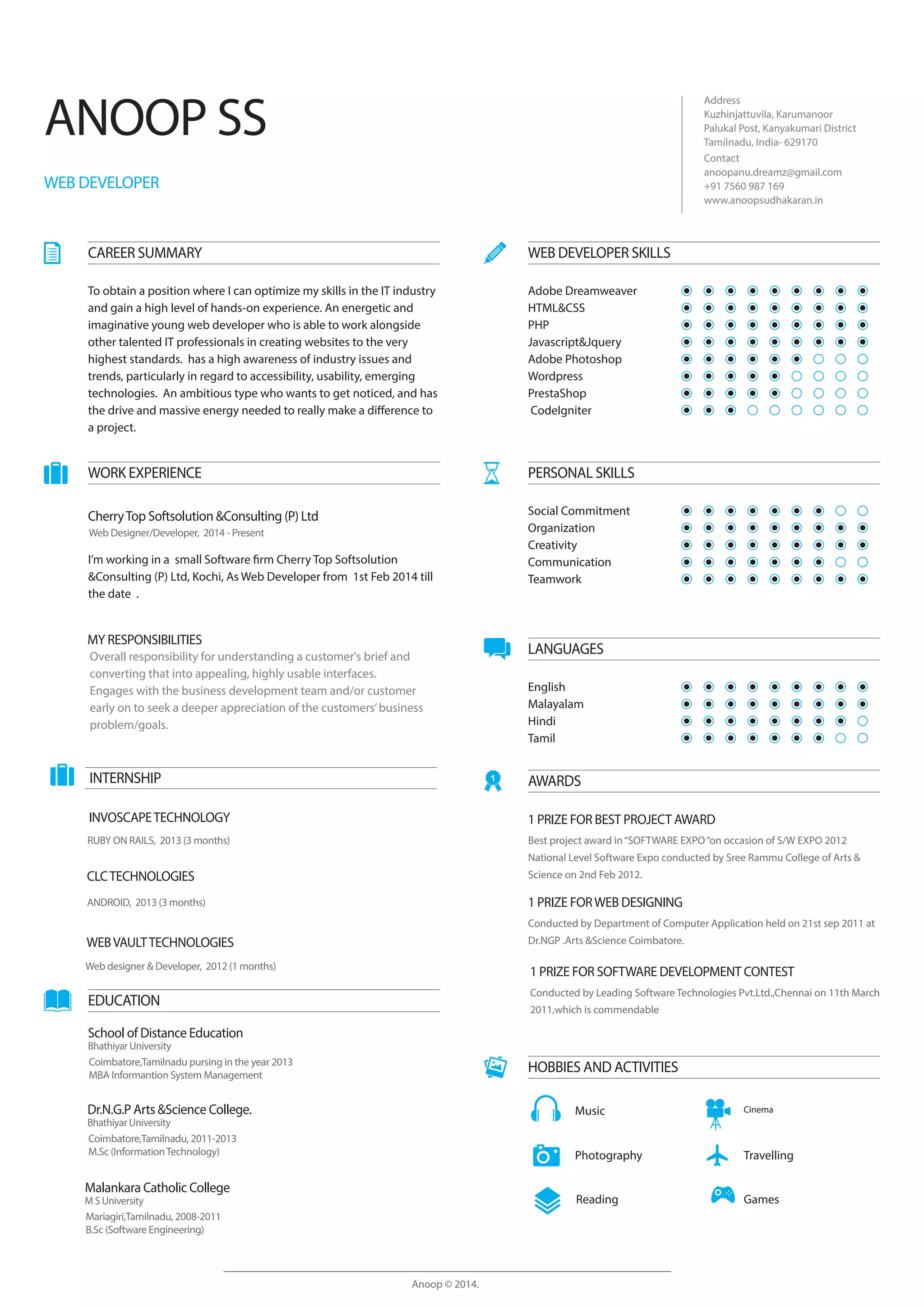 Resume-anoop-1 | PDF