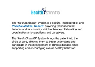 HealthSmartID System Presentation_ with case mgmt | PDF | Healthcare ...