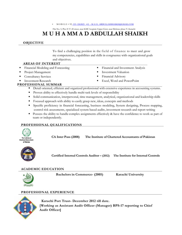Abdullah- CV | PDF