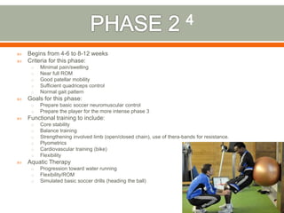 ACL Repair and Return To Play | PPTX