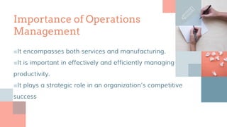 Operation Management | PPT