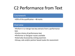 C2 explanation of intent performers | PPT