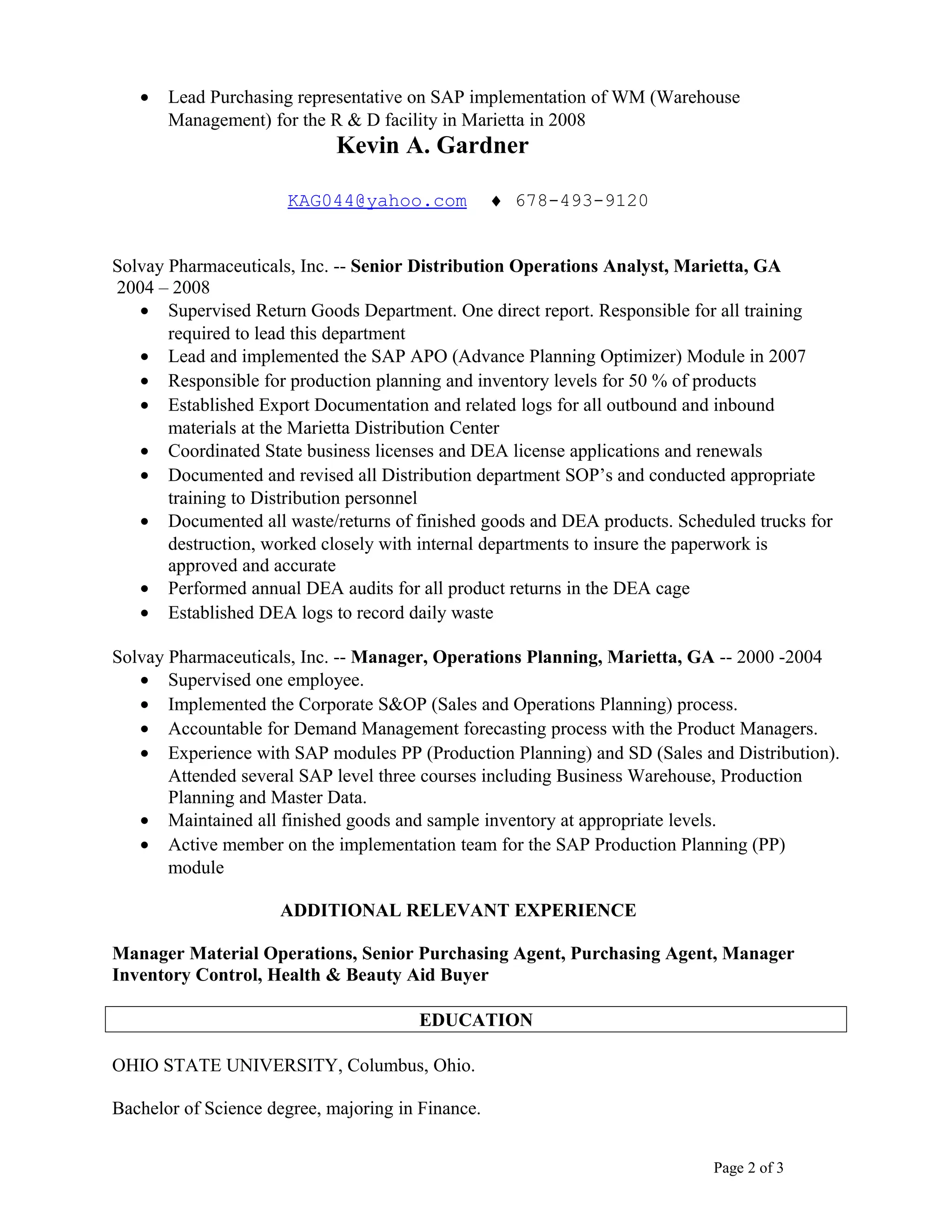 KG resume 051915 | PDF
