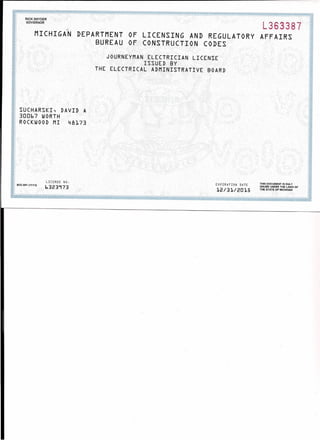 2015 Elect.license | PDF