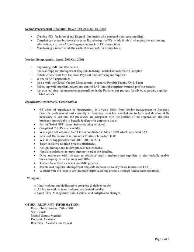 Resume Ujwala | PDF
