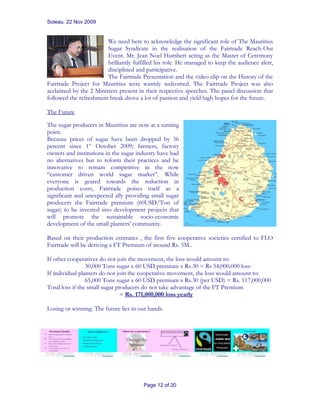 01 Welcome to Sweet Fairtrade Sugar Mauritius v2 | PDF | Business ...