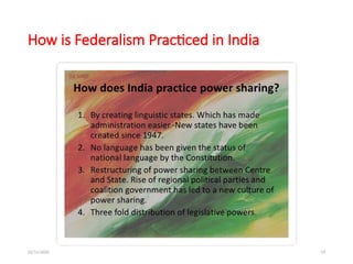 Chapter 2 Federalism class 10 CBSE Civics | PPTX