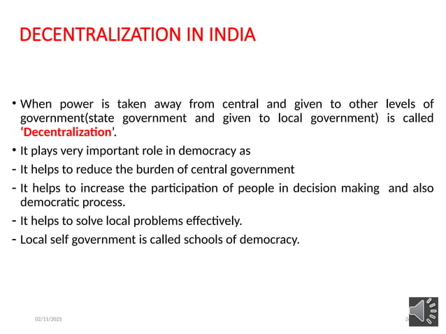 Chapter 2 Federalism class 10 CBSE Civics | PPTX