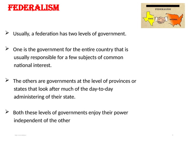 Chapter 2 Federalism class 10 CBSE Civics | PPTX