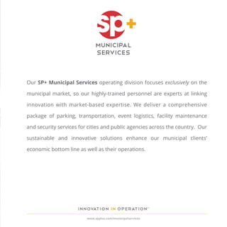 SP+MunicipalServices | PDF | Business Utilities | Business