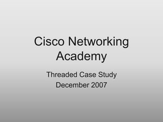 Cisco Networking Class Final Assignment | PDF