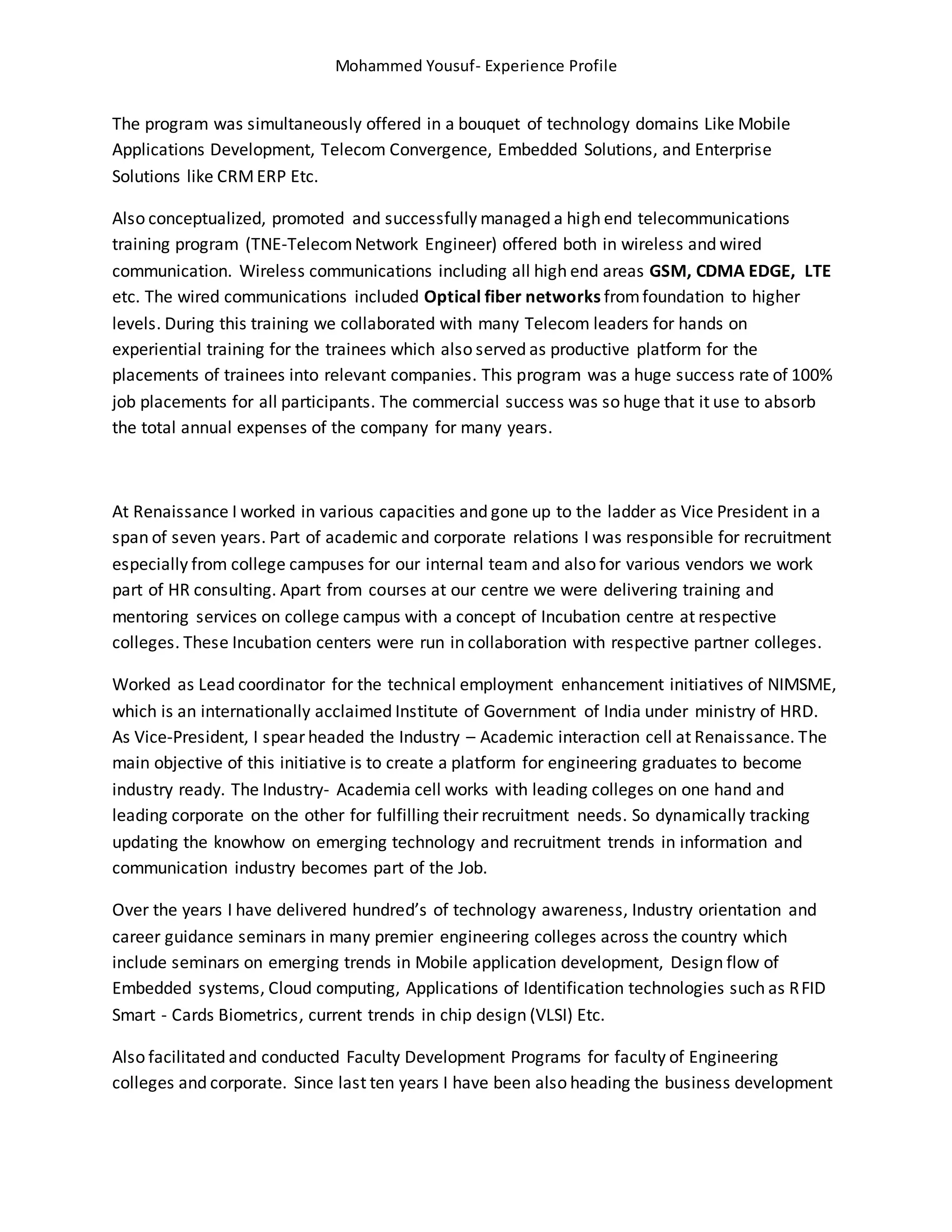 Mohammed Yousuf_Latest | DOCX