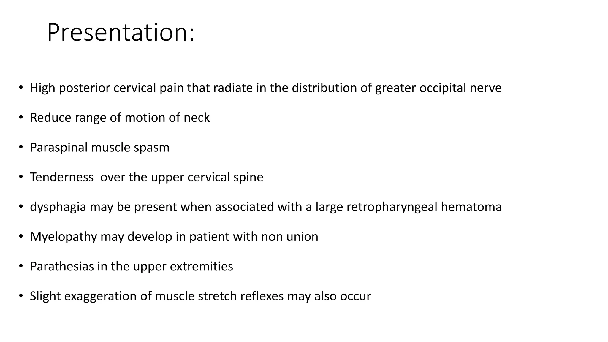 C2 (Axis) cervical Spine Fracture Presentation | PPTX