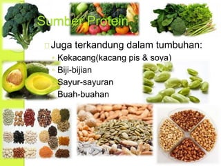 protein,fungsi dan sumber protein (untuk pelajar khas) | PPTX
