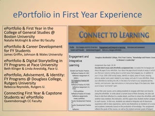 C2 l model of ePortfolio practices | PPT
