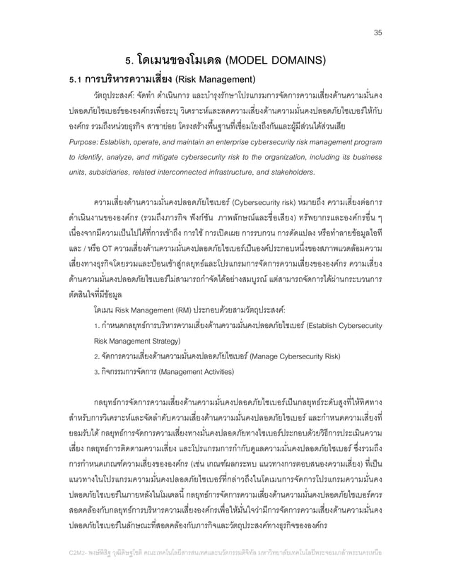 CYBERSECURITY CAPABILITY MATURITY MODEL (C2M2) Version 1.1 | PDF