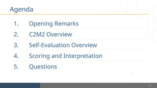 C2M2 V2.1 Self-Evaluation Workshop Kickoff Presentation -- July 2023.pptx