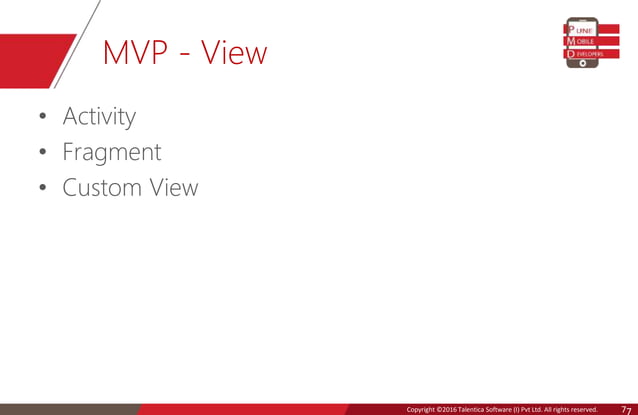 Basics of Android MVP | PPT
