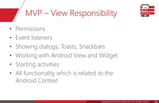 Basics of Android MVP | PPT