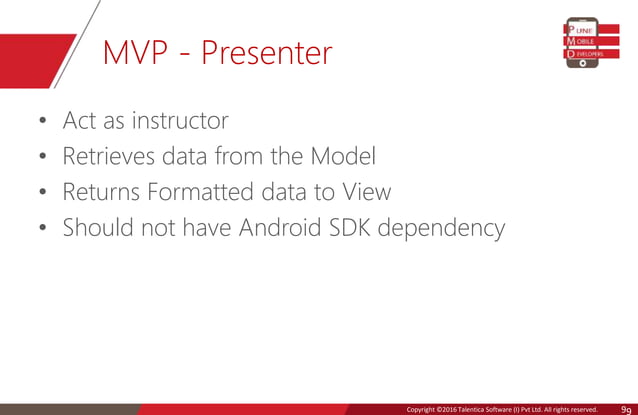 Basics of Android MVP | PPT