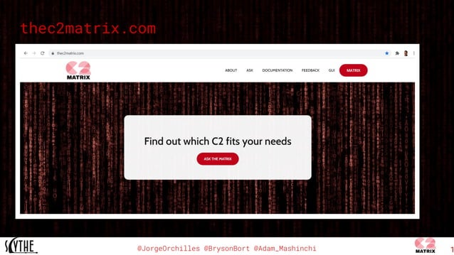 C2 Matrix Anniversary - Blackhat EU 2020 | PPT