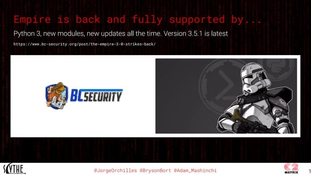 C2 Matrix Anniversary - Blackhat EU 2020 | PPT