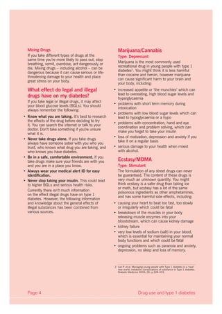 C2 ndss drug use and type1 diabetes | PDF