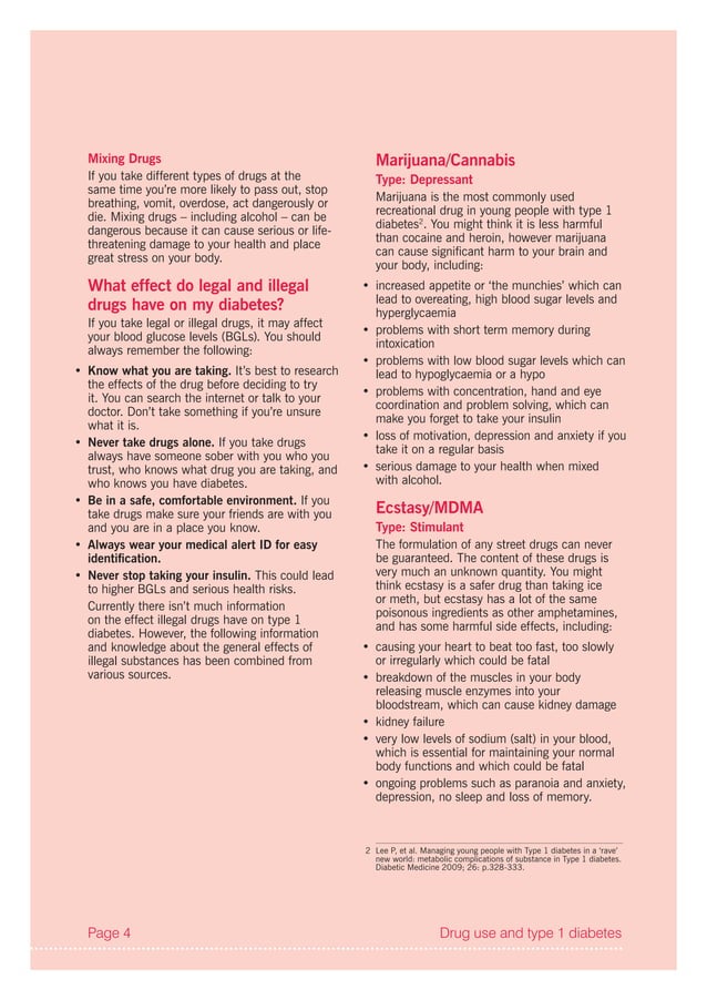 C2 ndss drug use and type1 diabetes | PDF