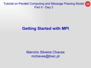 Tutorial on Parallel Computing and Message Passing Model - C2 | PPT