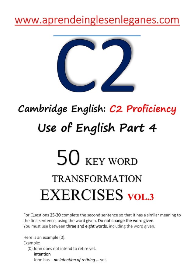 C2 KEY WORD TRANSFORMATION | PDF | Homework and Study | Education