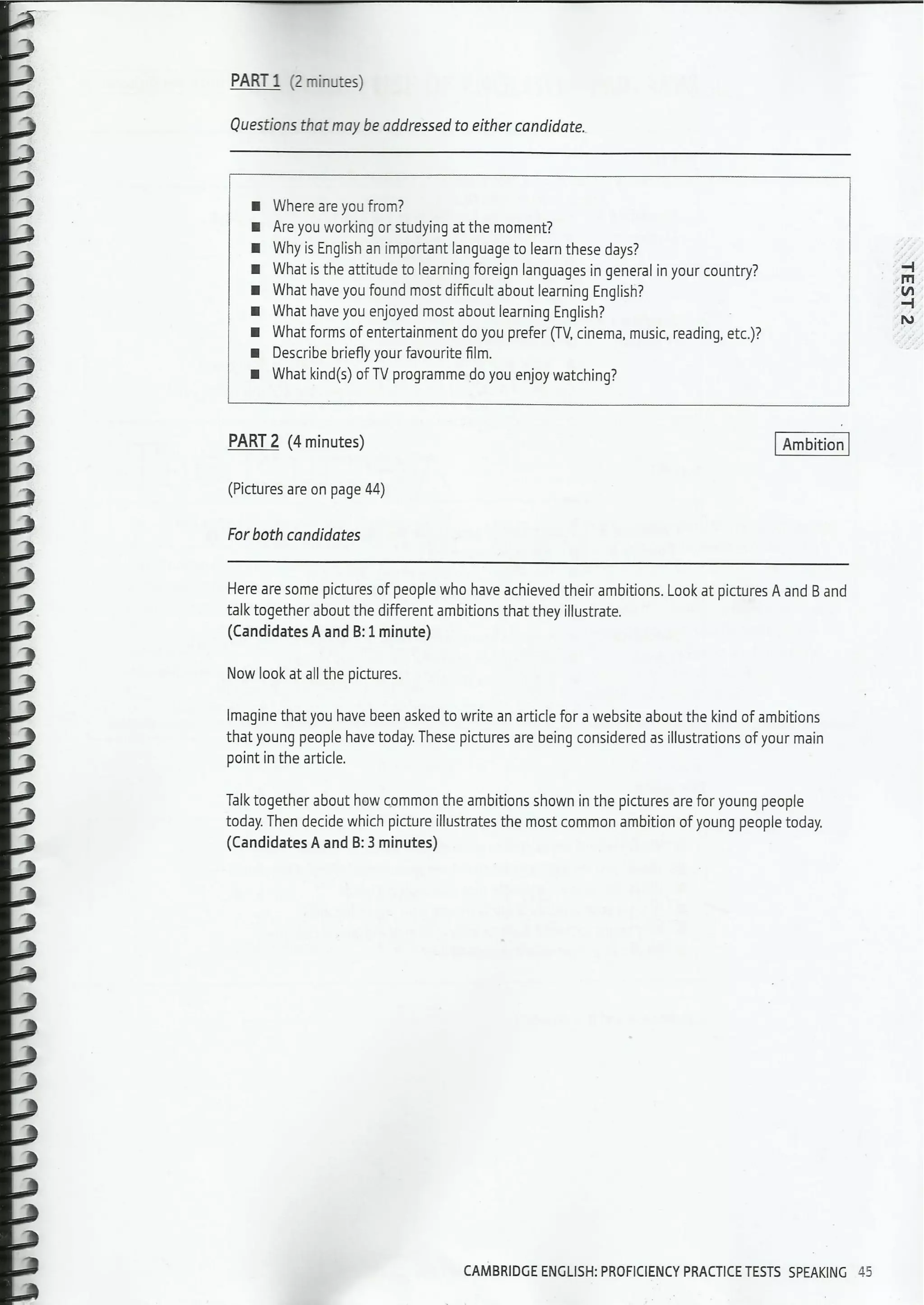 C2 proficiency test speaking practice | PDF