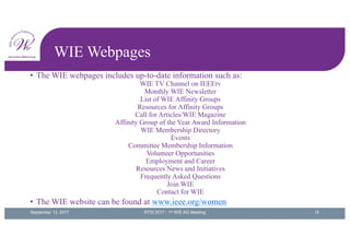 [RTSI2017] IEEE Women in Engineering (WIE) International | PPT