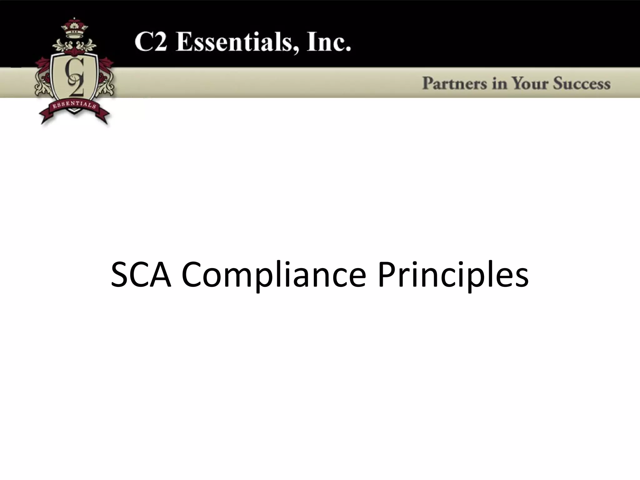 McNamara-O'Hara Service Contract Act Compliance Overview | PPT