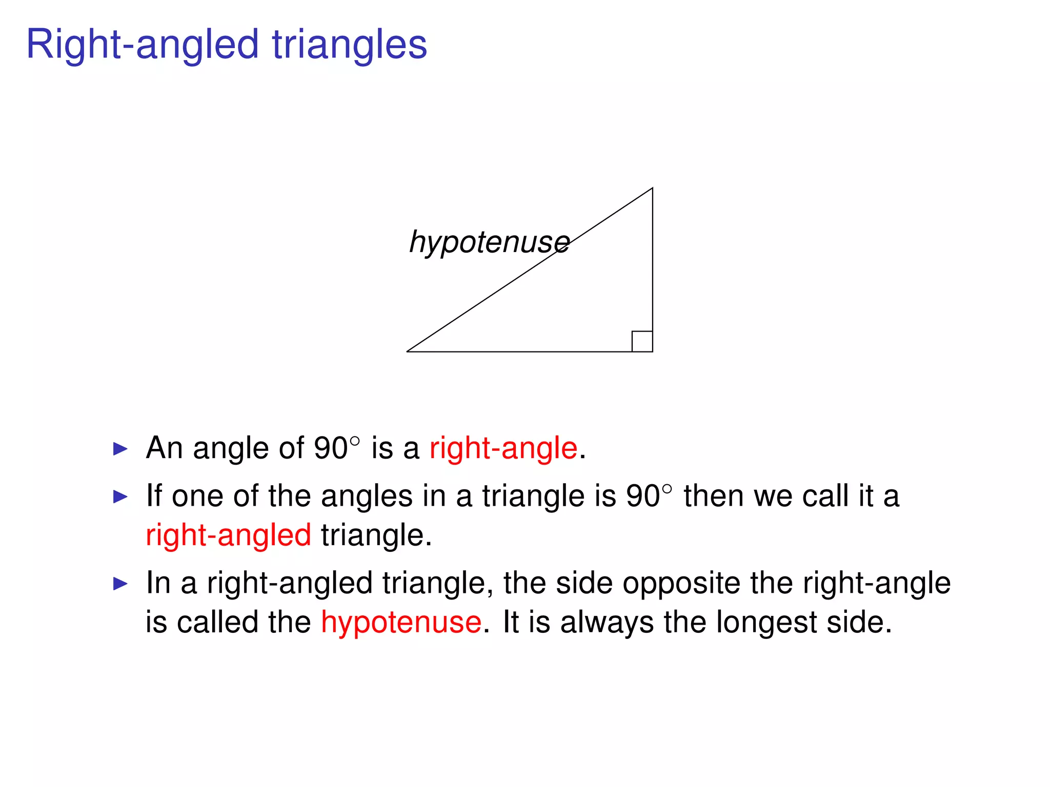 C2 st lecture 8 pythagoras and trigonometry handout | PDF