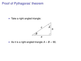 C2 st lecture 8 pythagoras and trigonometry handout | PDF