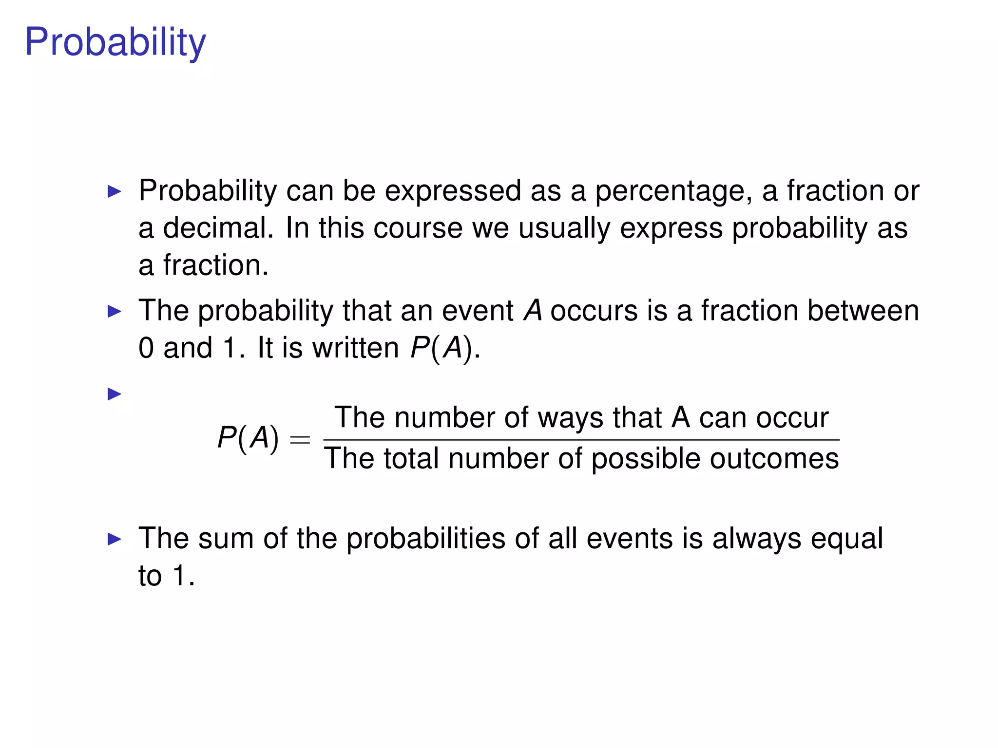 C2 st lecture 9 probability handout | PPT