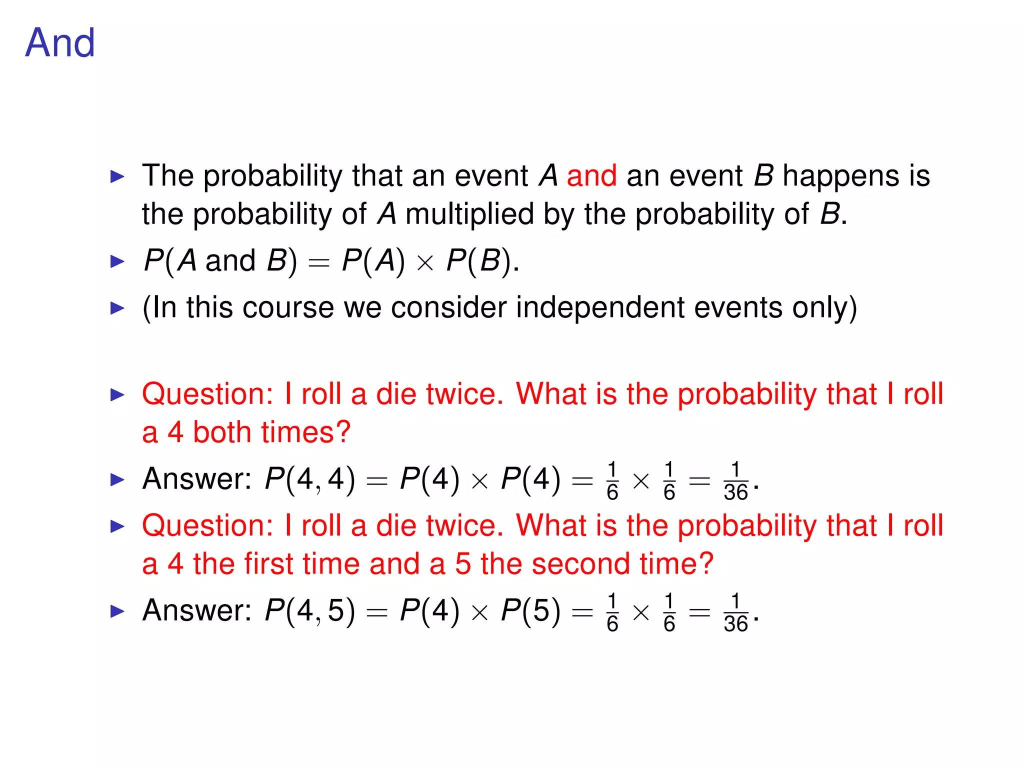 C2 st lecture 9 probability handout | PPT | Free Download