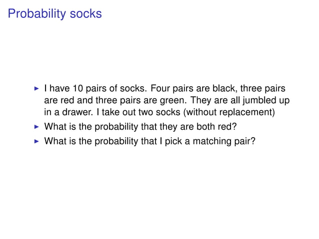 C2 st lecture 9 probability handout | PPT