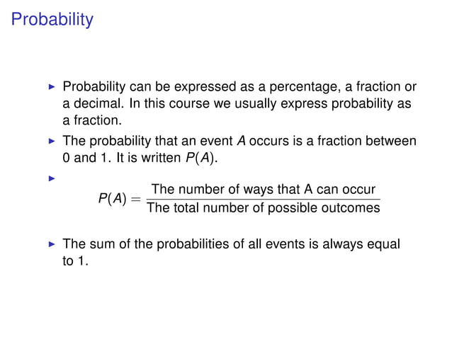 C2 st lecture 9 probability handout | PPT