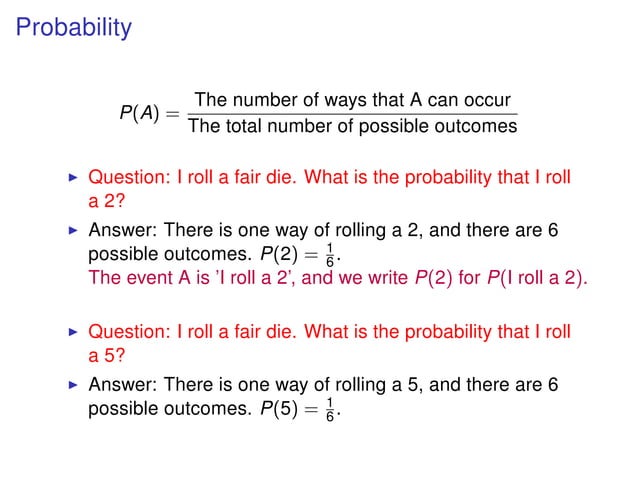 C2 st lecture 9 probability handout | PPT