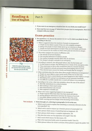 C2 test practice homework reading mult.ch. and mult.ch. cloze- | PDF