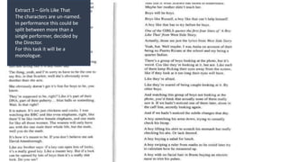 Drama GCSE Component 2: Some plays and extracts | PPTX