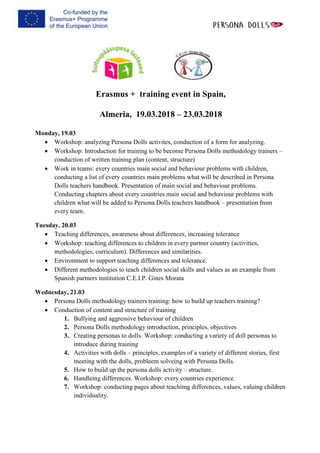 C2, training event is spain official program | PDF