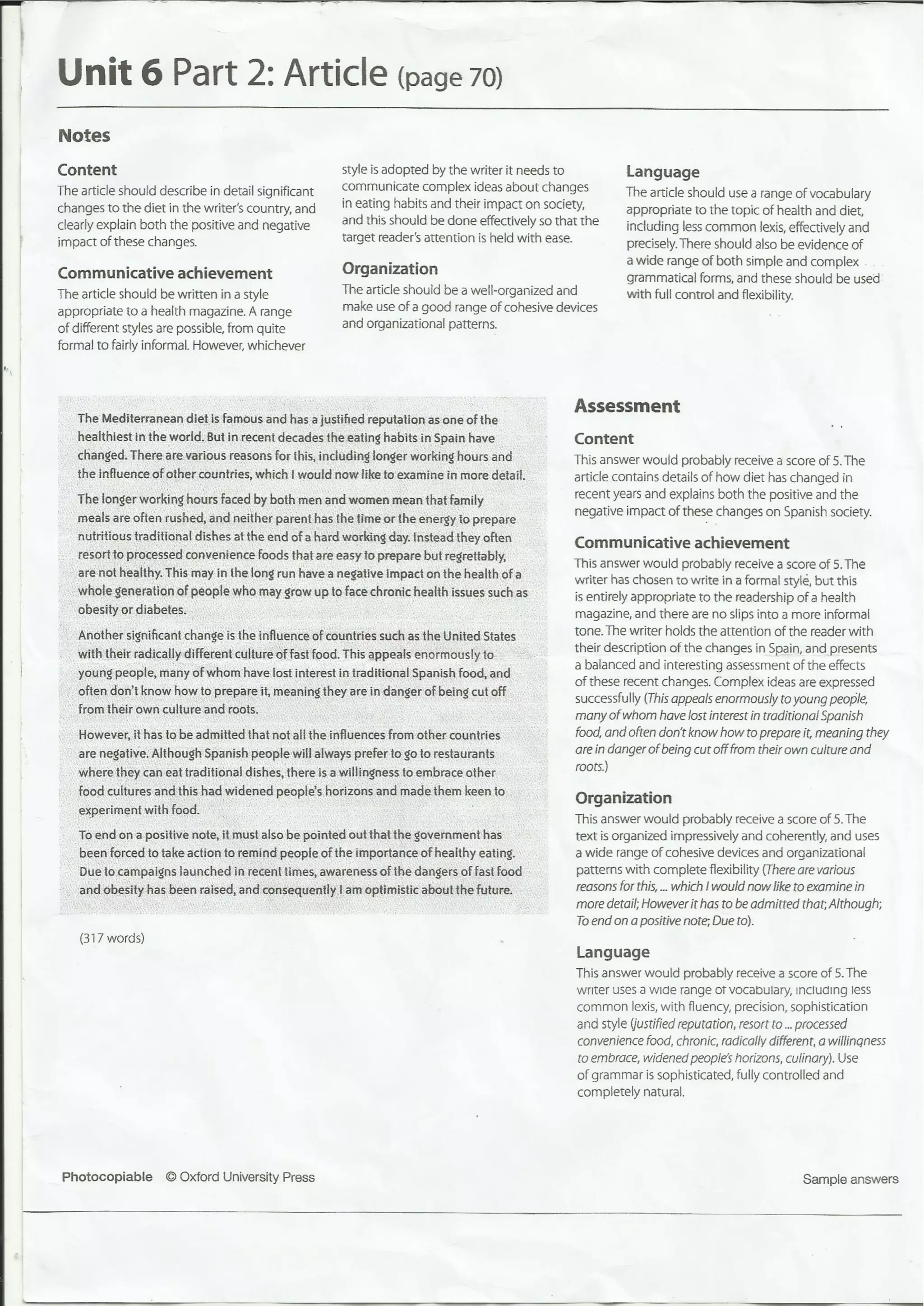 C2 writing samples for proficiency assessment | PDF