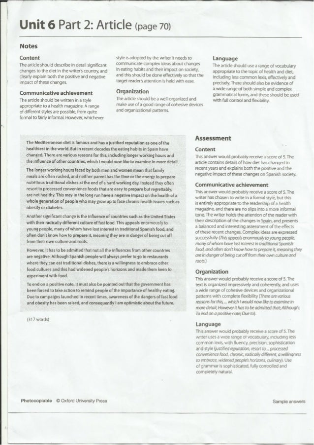 C2 writing samples for proficiency assessment