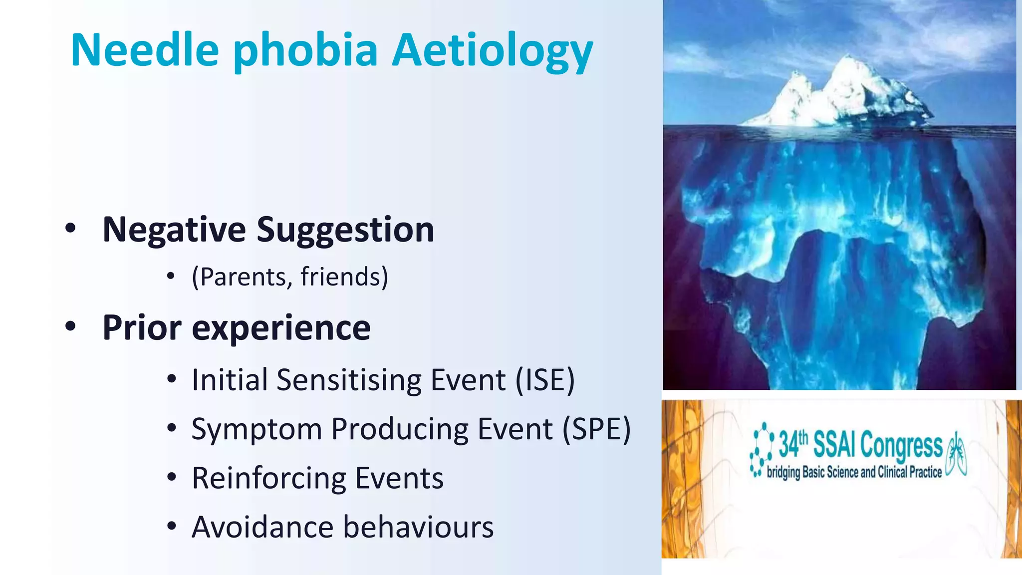 Needle phobia in paediatric anaesthesia | PPT