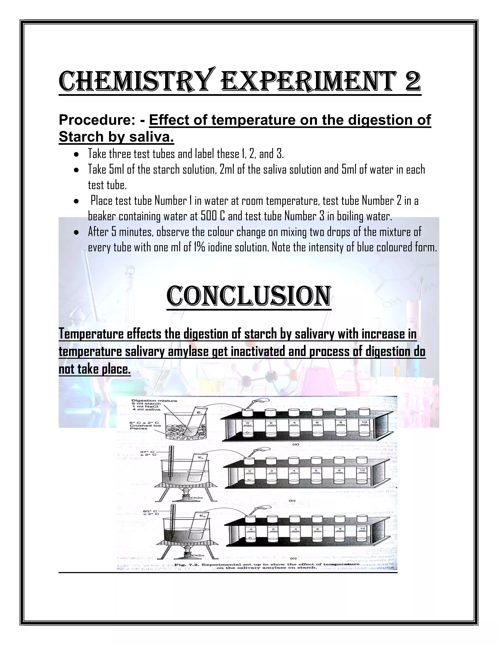 Chemistry investigatory project | PDF